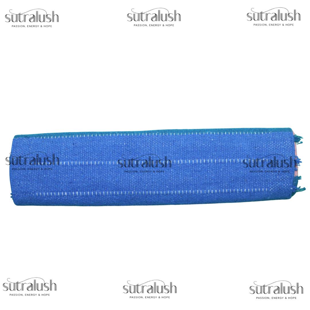 Buy Handwoven 2x6 Ft Cotton Yoga Mat Rug: Eco-friendly Multi-color ...