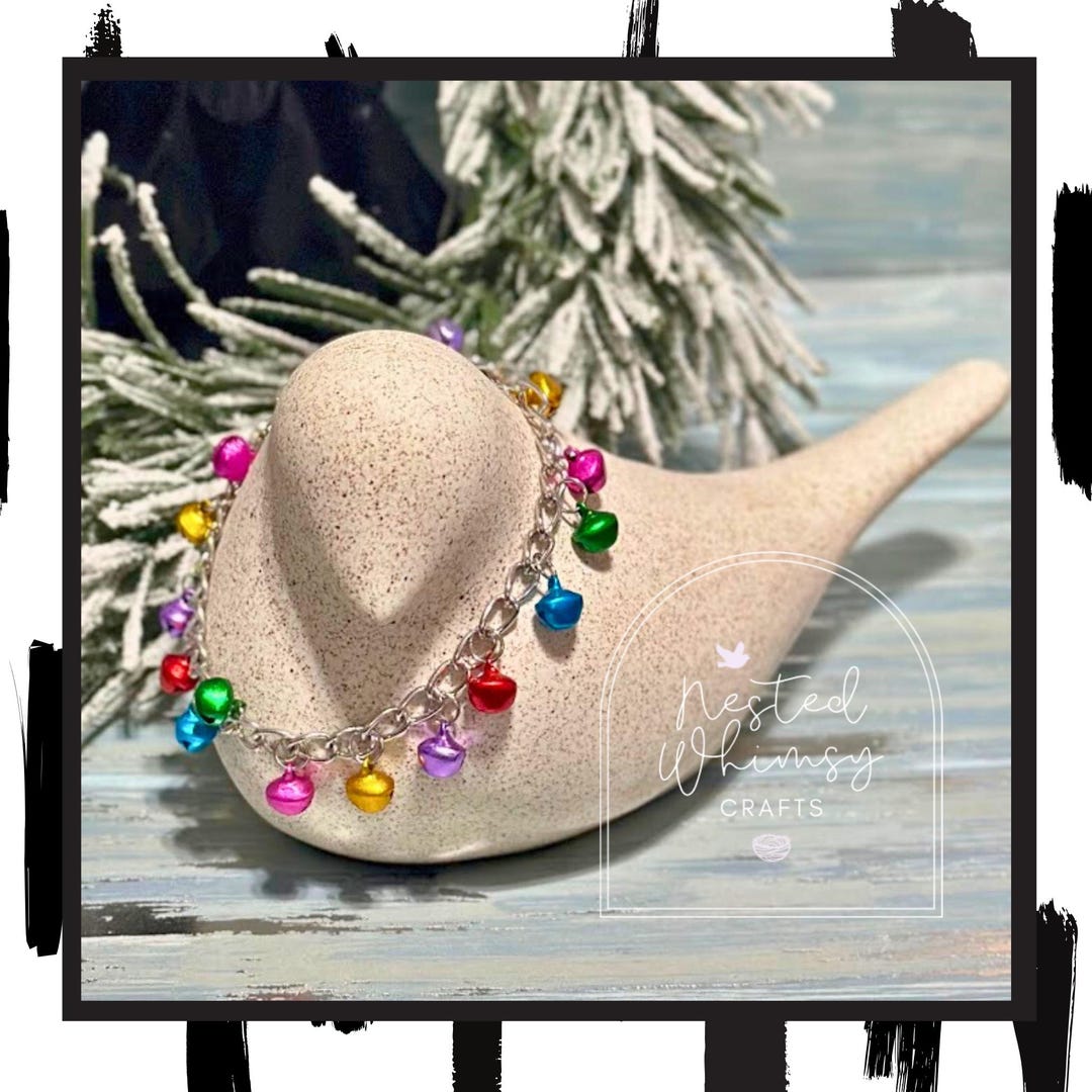 Colorful Jingle Bell Dangle Bracelet - Etsy