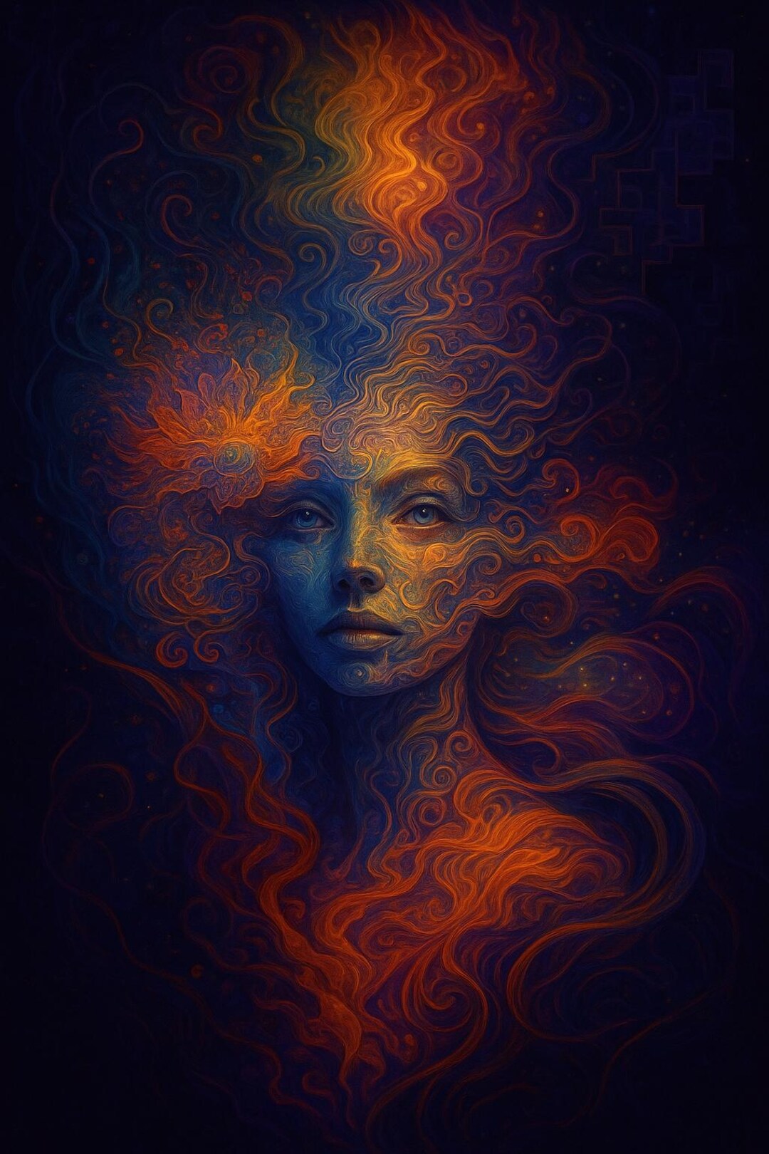 Psychedelic LSD Surreal Canvas Art | Dreamlike Visionary Wall Print ...