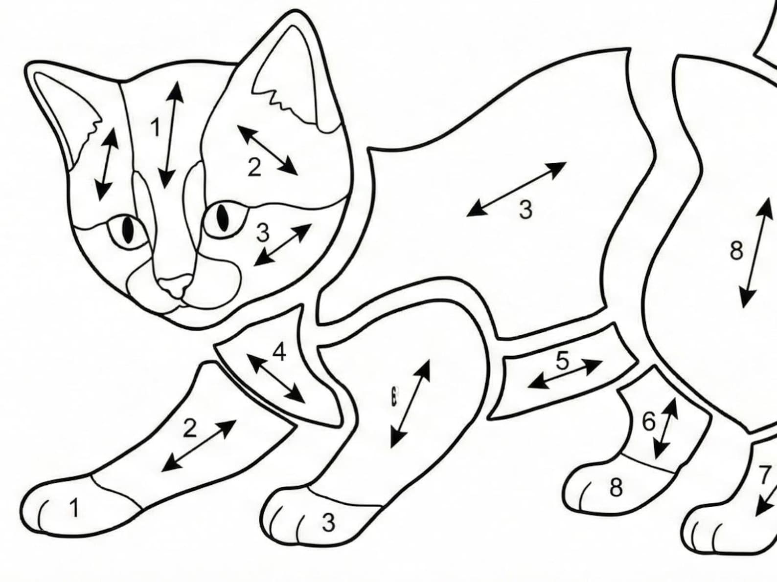 Cat Intarsia Pattern Pack of 4– Scroll Saw Woodworking Templates (PDF ...