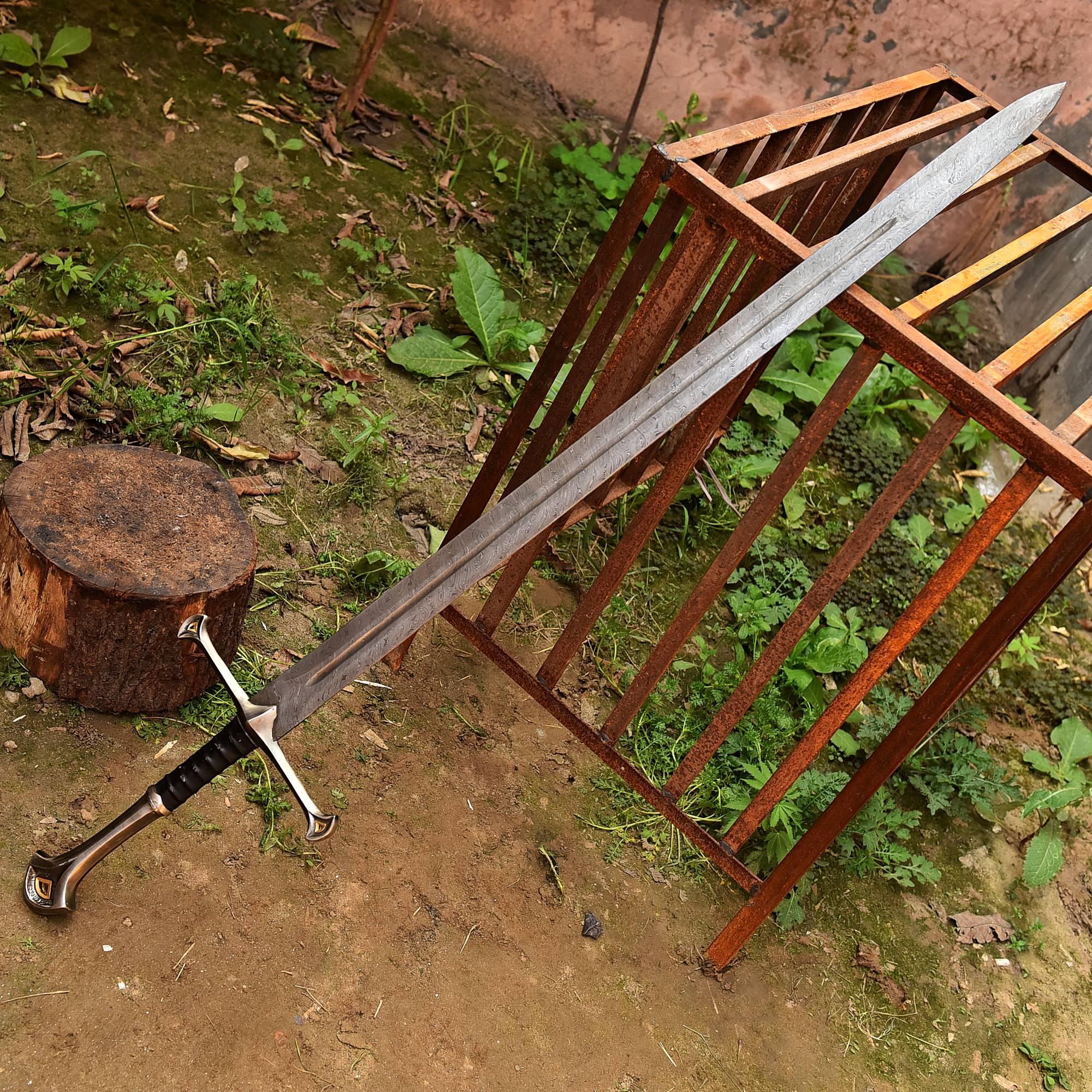 Hand-forged Medieval Replica Longsword: Carbon Steel Viking Sword - Etsy