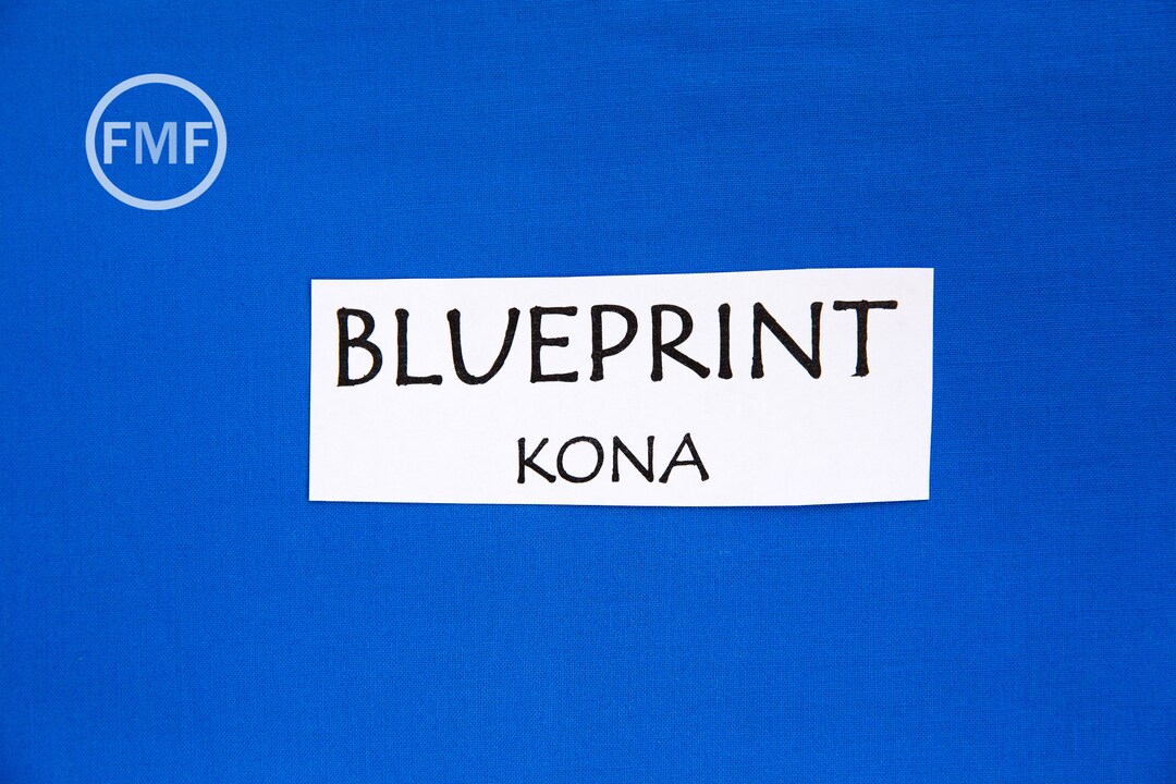 Blueprint Kona Cotton Solid Fabric From Robert Kaufman - Etsy