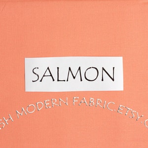 Salmon Kona Cotton Solid Fabric From Robert Kaufman, K001-1483 - Etsy