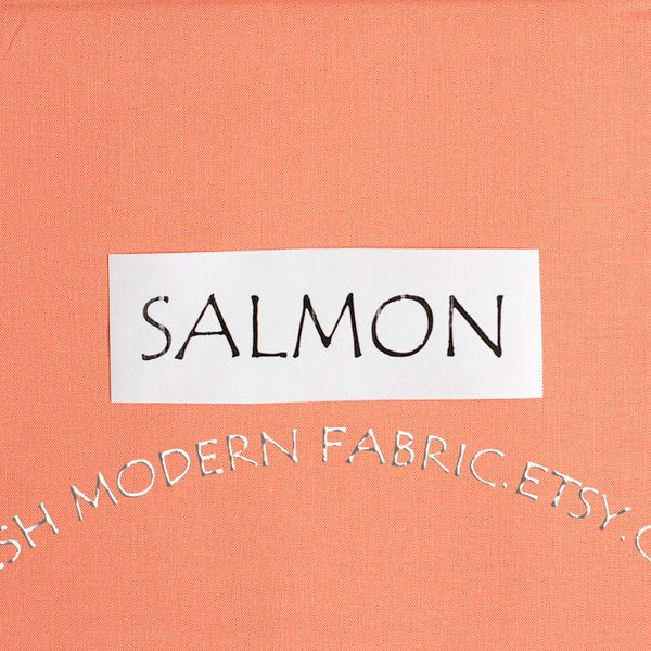 Salmon Fabric - Etsy