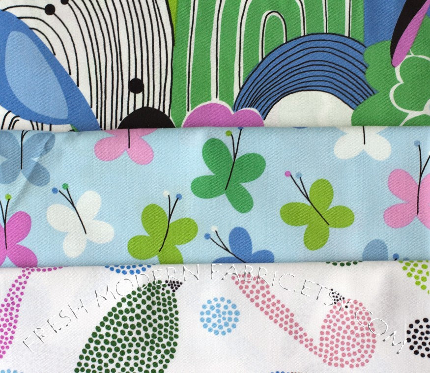 LAST PIECE Half Yard Griffith Butterfly in Blue Griffith | Etsy