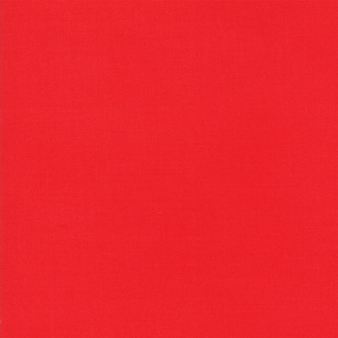 Vintage Holiday Scallop Border Solid in Red, Bonnie and Camille, 100% ...