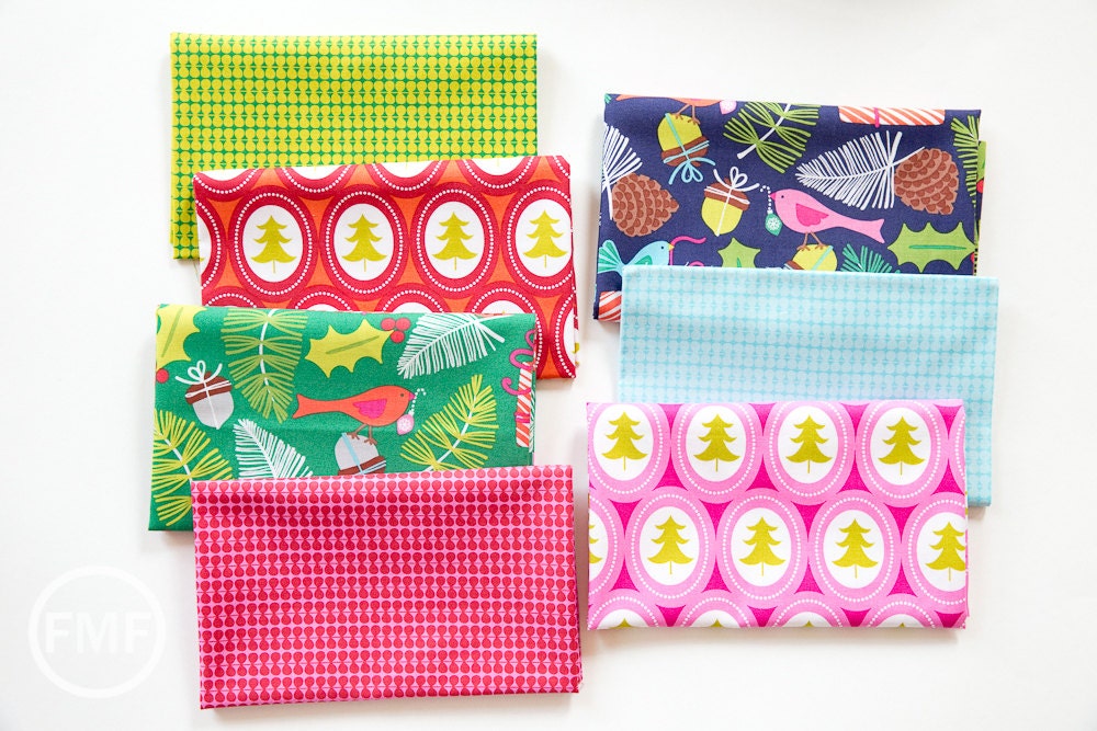 Treelicious Jingle Bells in Red Maude Asbury Blend Fabrics - Etsy