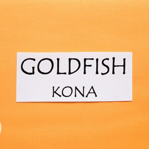 Goldfish Kona Cotton Solid Fabric From Robert Kaufman, K001-474 - Etsy