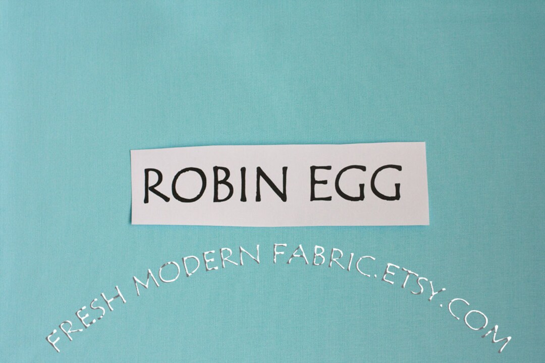 Robin Egg Kona Cotton Solid Fabric From Robert Kaufman, K001-1514 - Etsy