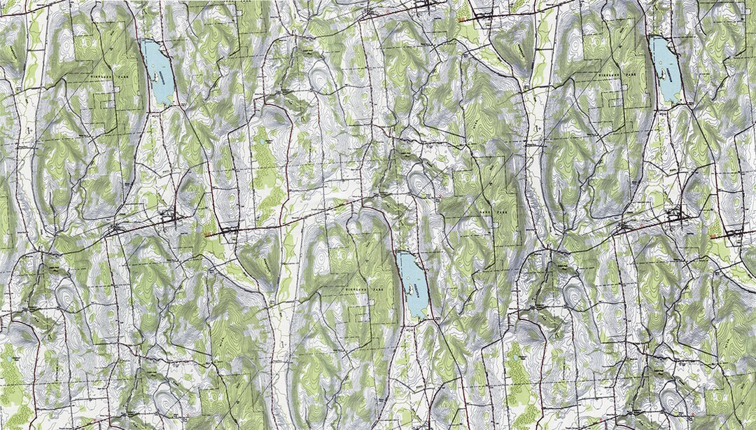 21-inch Remnant Alpine Topographic Map in Dew Green Erin - Etsy