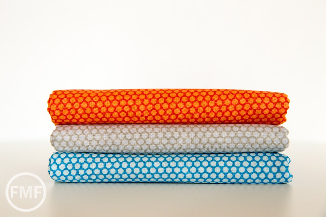 Scenic Route Dots in Gray Deena Rutter Riley Blake Designs | Etsy