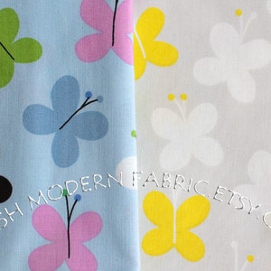 LAST PIECE Half Yard Griffith Butterfly in Blue Griffith | Etsy