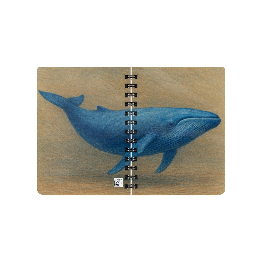 Majestical Whale Notebook - Etsy