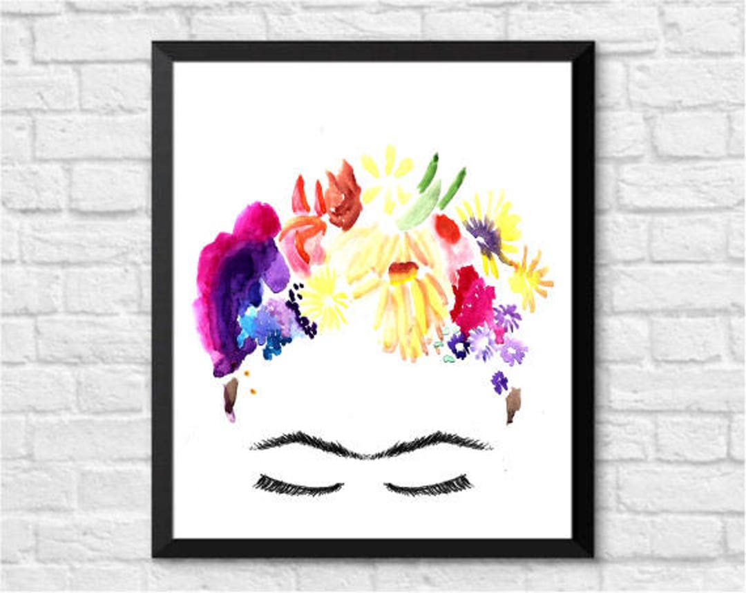 FRIDA KAHLO Print Watercolor Illustration - Etsy