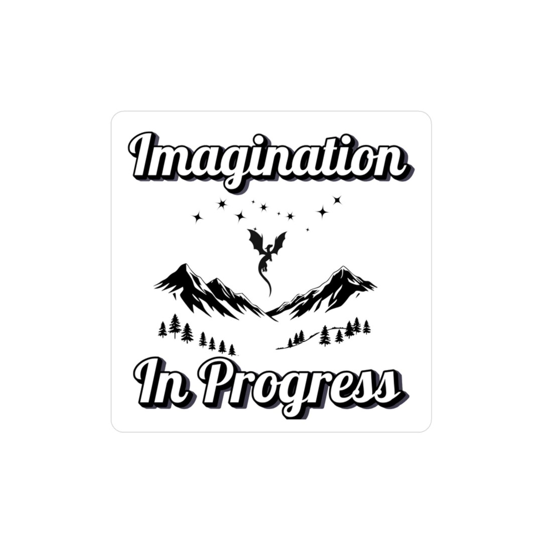 Imagination in Progress Vinyl Decals, Aesthetic Stickers for Decor ...