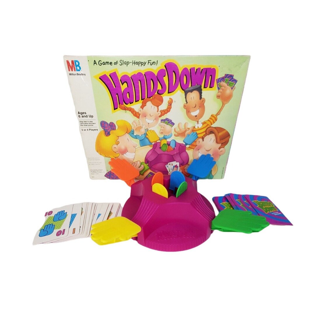 Vintage 1999 Milton Bradley Hands Down Board Game Slap Happy Fun - Etsy