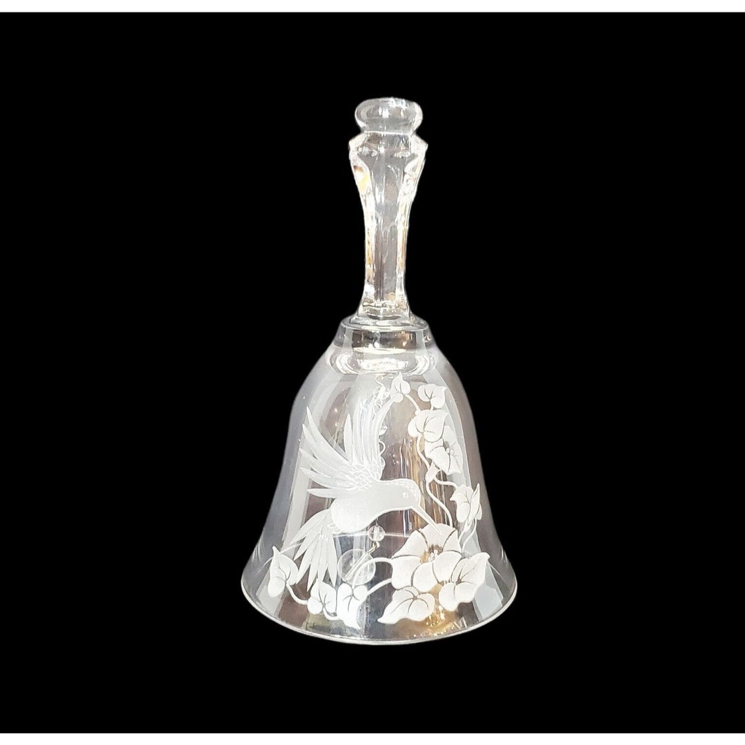 AVON Hummingbird Dinner Bell 24% Lead Crystal Made in Germany - Etsy