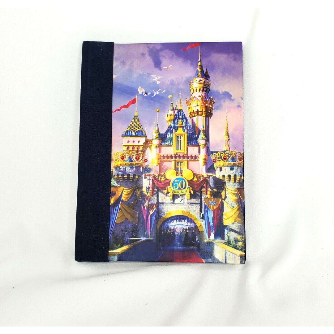 Disneyland 50th Anniversary Journal Notebook Diary Hard Cover rare - Etsy