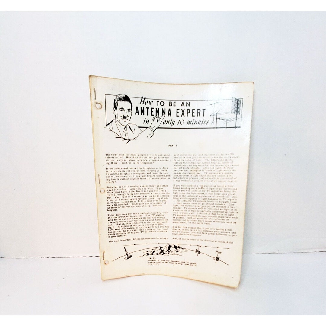 How to Be an Antenna Expert in 10 Minutes Staple Bound Booklet - Etsy