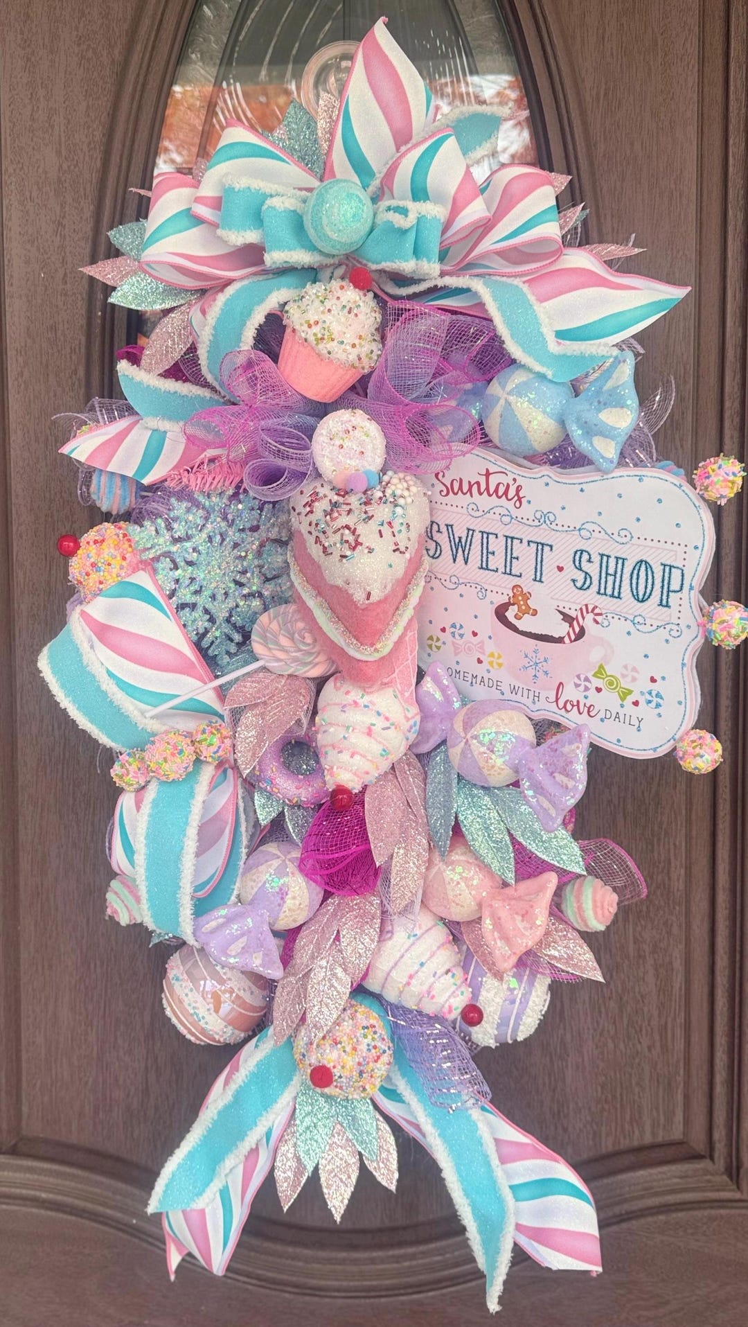 Sweet Treats Christmas Door Swag - Etsy