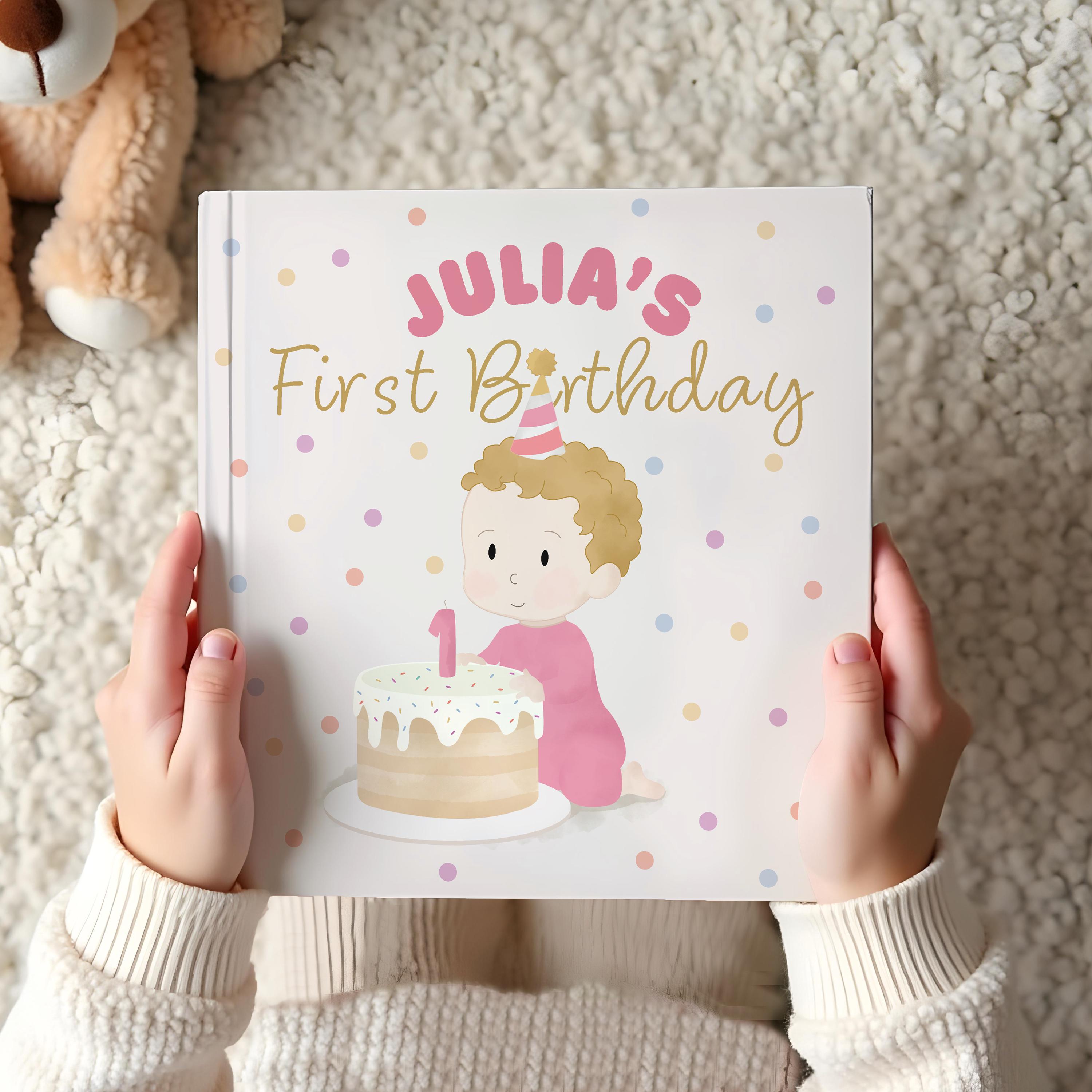 Personalized 1st Birthday Book | Custom Baby Name Storybook Gift ...