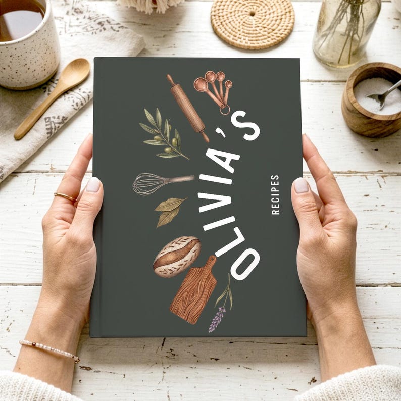 Custom Recipe Book | Personalized Family Cookbook | Blank Recipe ...