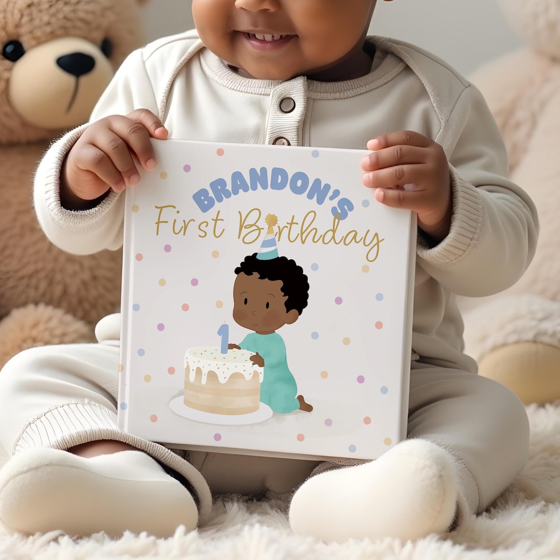 Personalized 1st Birthday Book | Custom Baby Name Storybook Gift ...