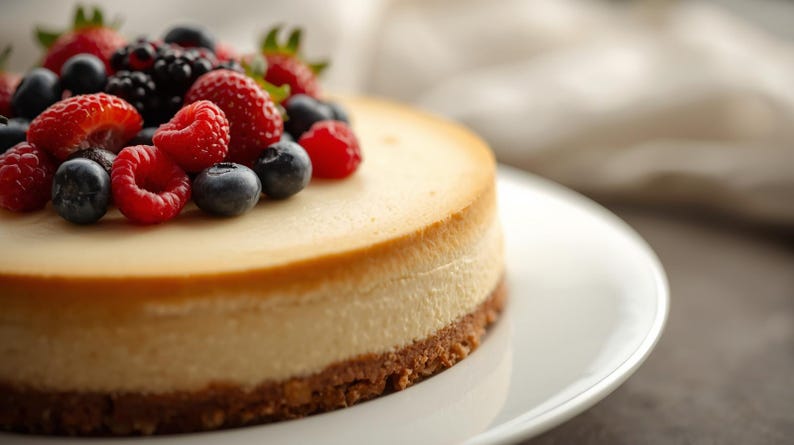 Classic Cheesecake Recipe Card | Printable Dessert Recipe | Digital ...