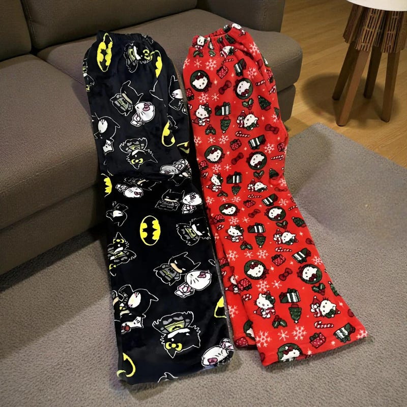 Fuzzy Cute Pajama Pants - Etsy UK