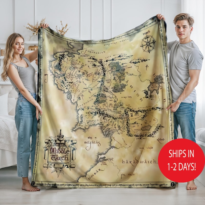 Custom World Map Blanket - Etsy