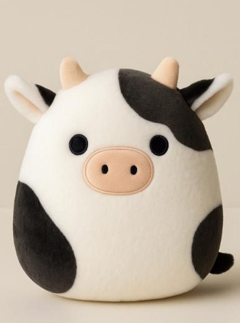 Cow Plush Sewing Pattern PDF | DIY Stuffed Animal | Instant Download - Etsy