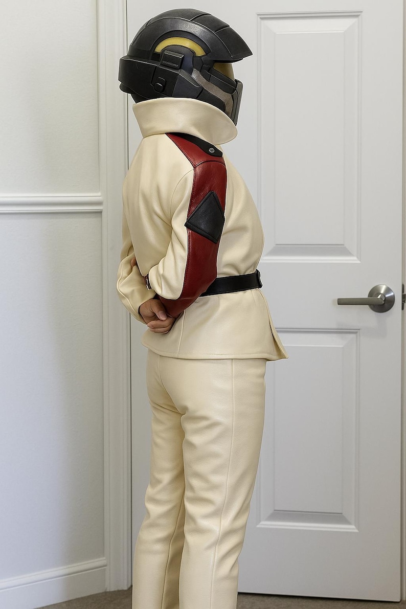 UF-16 Style Sci-fi Inspector Leather Jacket | Handmade Cosplay Costume ...