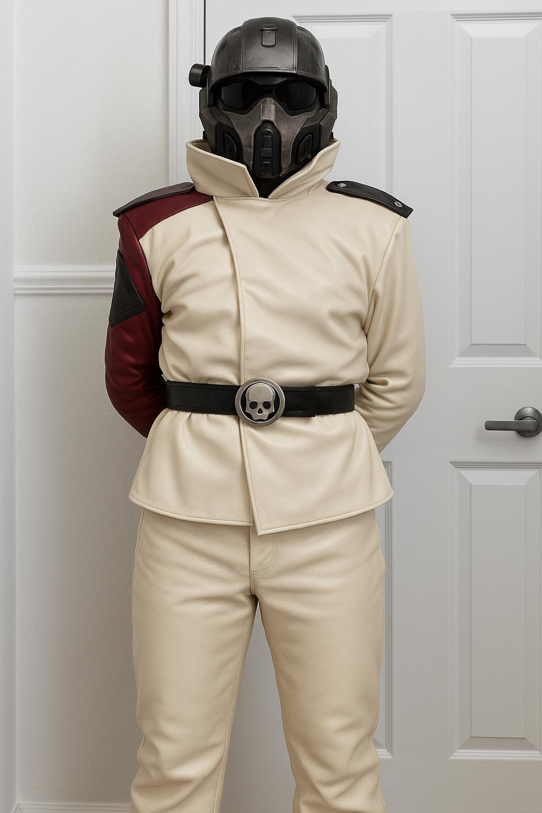 UF-16 Style Sci-fi Inspector Leather Jacket | Handmade Cosplay Costume ...