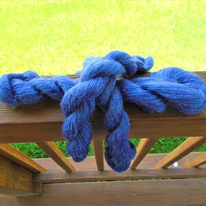 YARN Indigo Blue Soft Brushed 90 Percent Acrylic/ 10 Percent Nylon Yarn ...