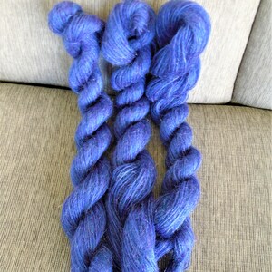 YARN Indigo Blue Soft Brushed 90 Percent Acrylic/ 10 Percent Nylon Yarn ...