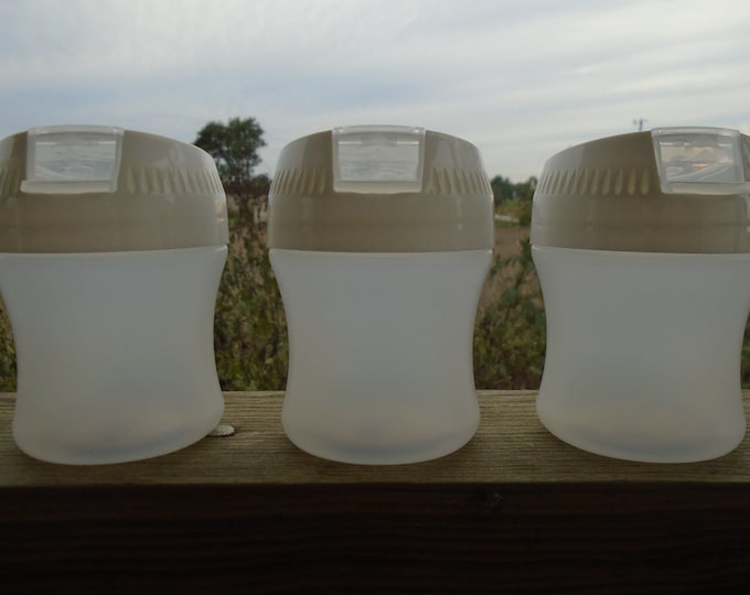 Plastic Containers, Recycled, Repurposed White Plastic Containers, Set ...