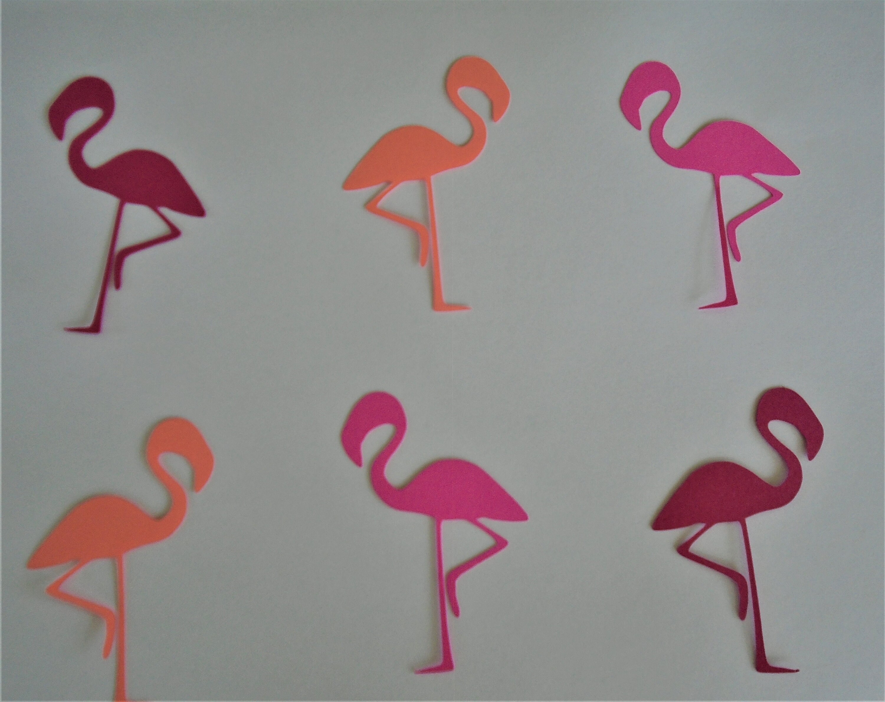 CARD STOCK Flamingos Die Cut 27 Count Pack 3 Shades of Pink - Etsy