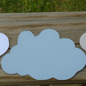 CARD STOCK Die Cut Cloud Shape 24 Count Pack White Pale - Etsy