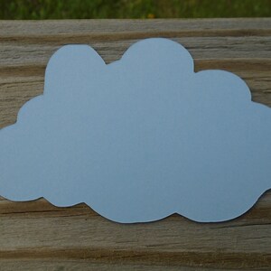 CARD STOCK Die Cut Cloud Shape 24 Count Pack White Pale - Etsy