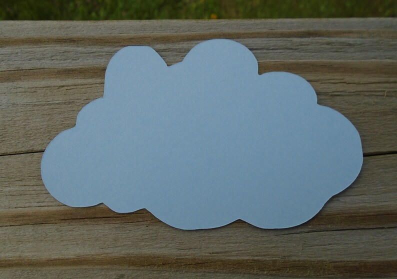 CARD STOCK Die Cut Cloud Shape 24 Count Pack White Pale - Etsy