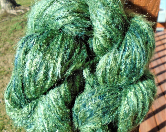 YARN Soft Green Mohair Acrylic Poly, 150 Yards per Skein, Crochet ...