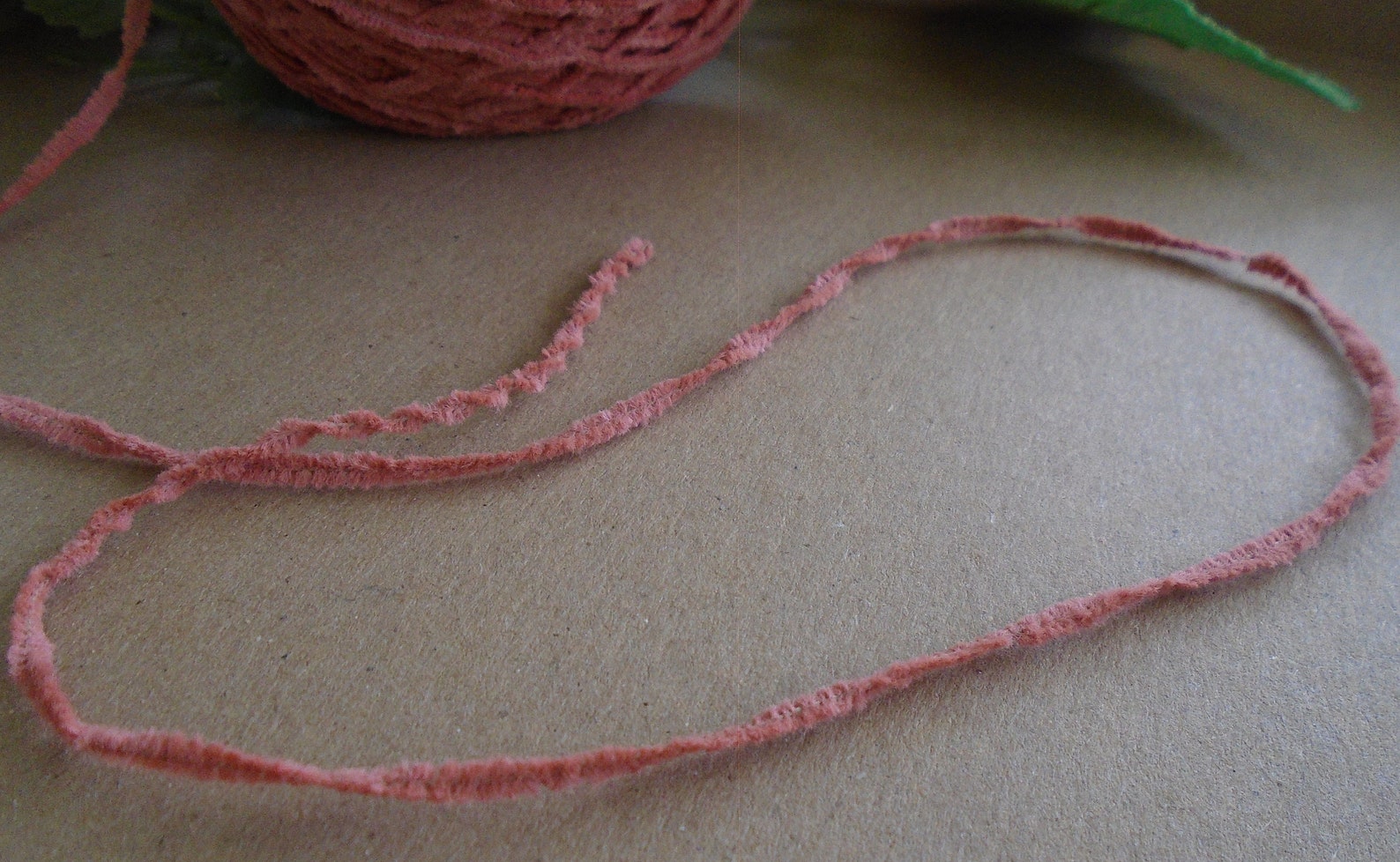 YARN Rayon Chenille Rust Color 150 Yards Crochet Knitting - Etsy