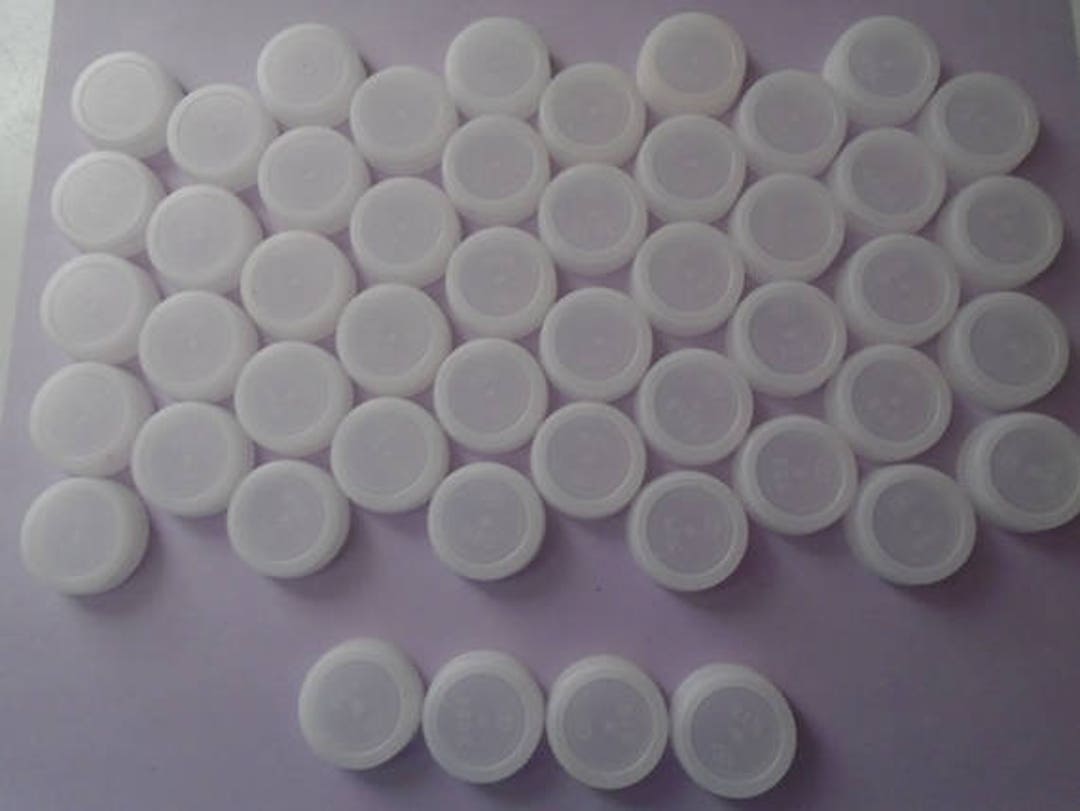 Plastic Bottle Caps Clear 50 Ct - Etsy