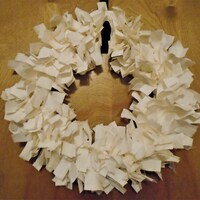 Fall Wreath Blessed Rag Tie Fabric Home Decor - Etsy