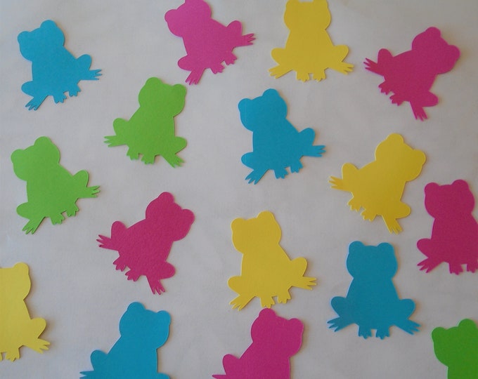 FROGS Confetti, Bright Pink, Sunshine Yellow, Teal Blue & Lime Green ...