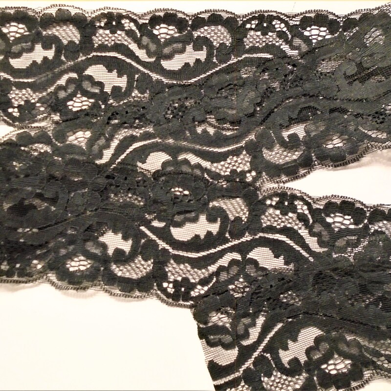 Black Lace Trim - Etsy