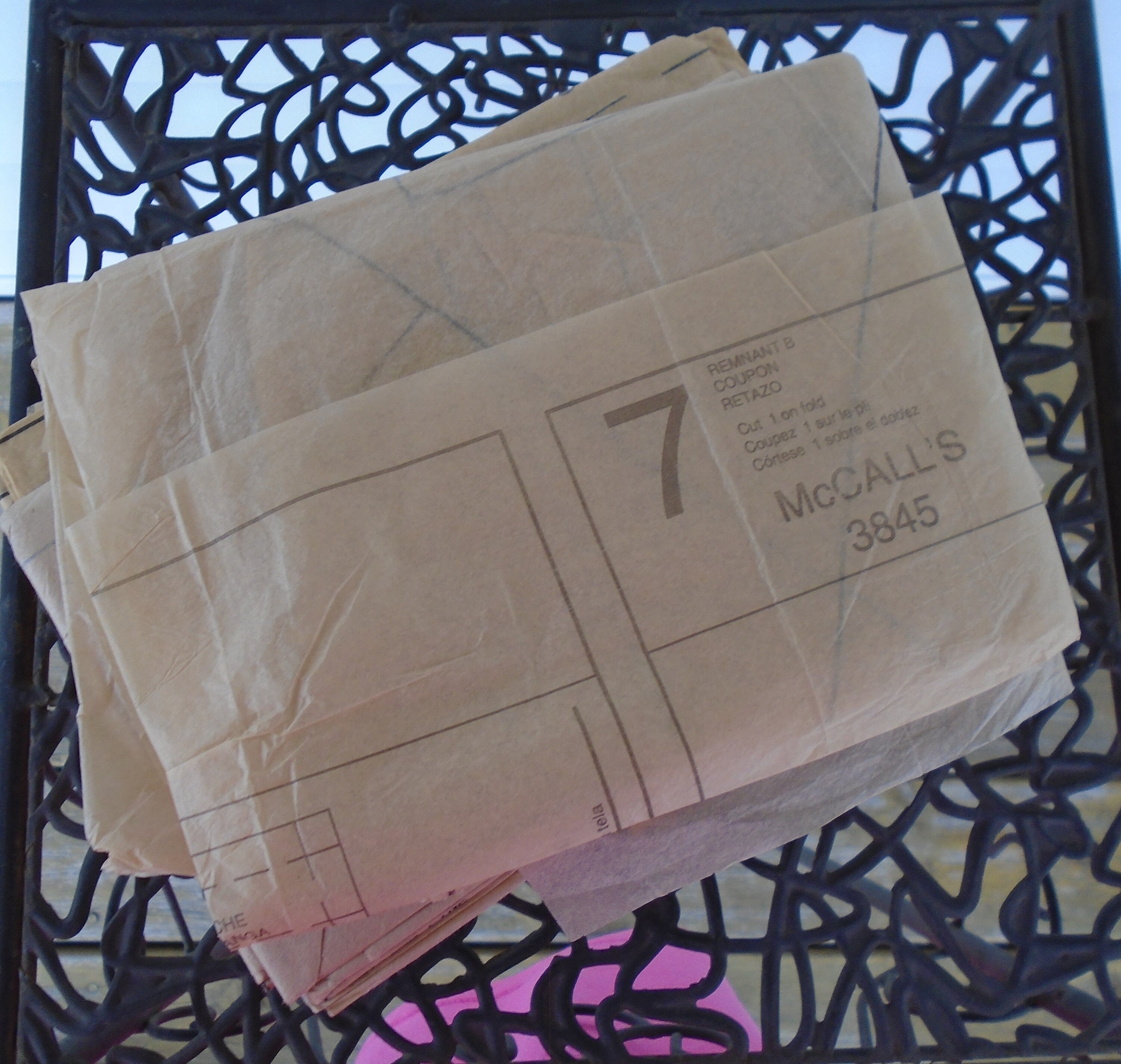 Vintage Sewing Pattern Tissue Paper, Ephemera, Junk Journal Supplies ...