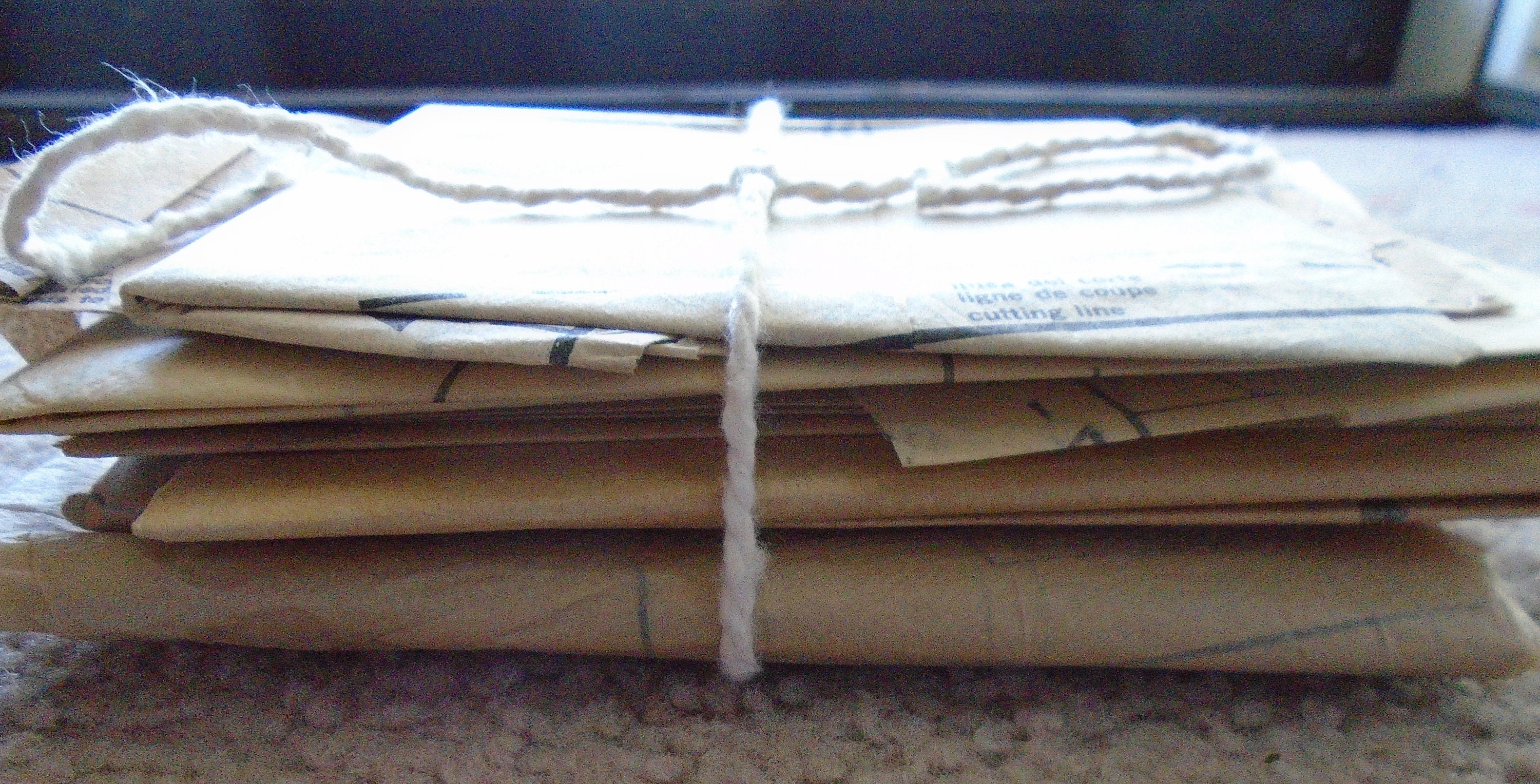 Vintage Sewing Pattern Tissue Paper, Ephemera, Junk Journal Supplies ...