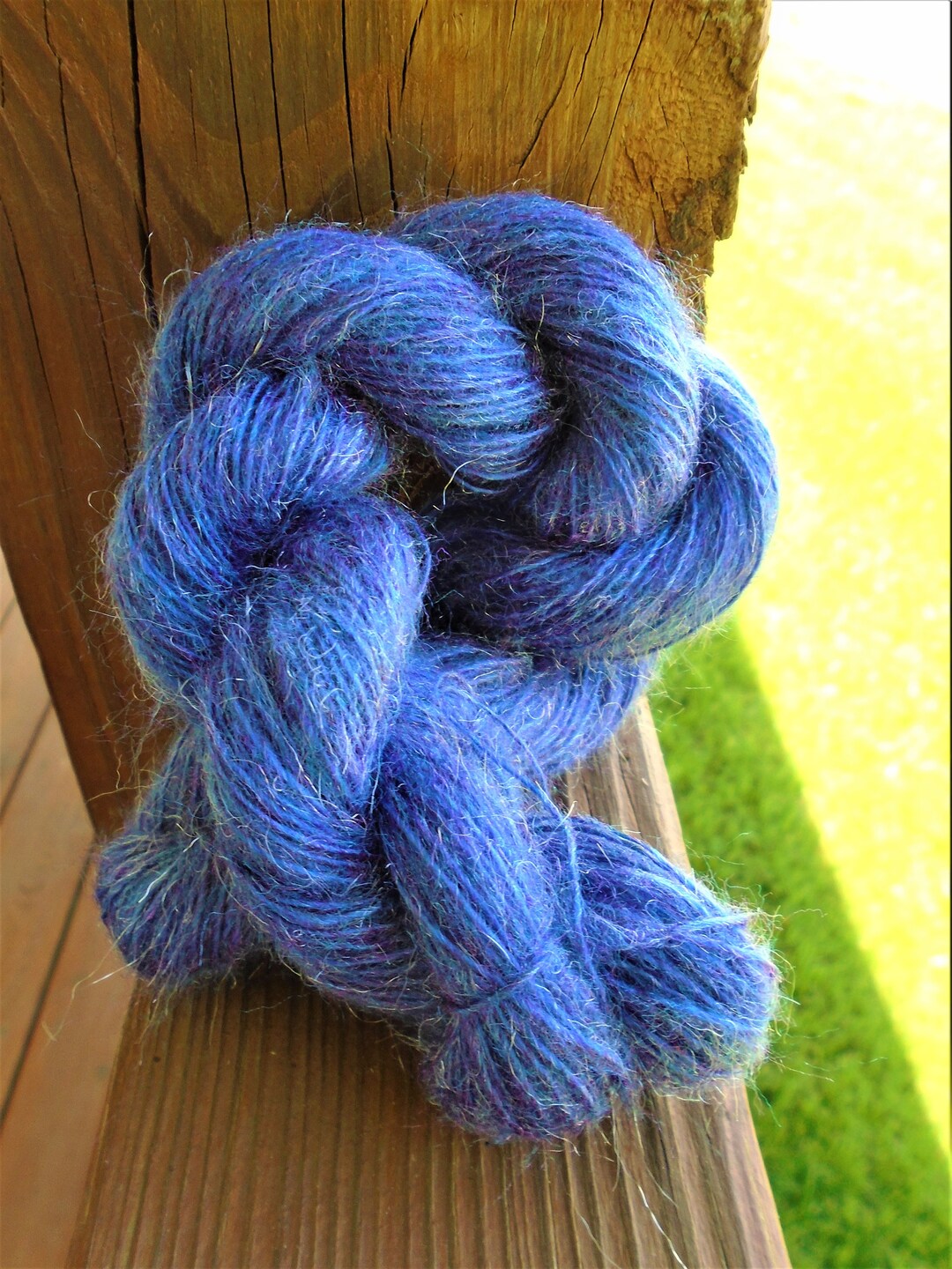YARN Indigo Blue Soft Brushed 90 Percent Acrylic/ 10 Percent Nylon Yarn ...