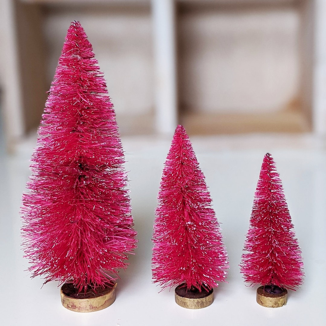 Fuchsia Pink Bottle Brush Tree by Distinguished Flamingo - Single Tree ...